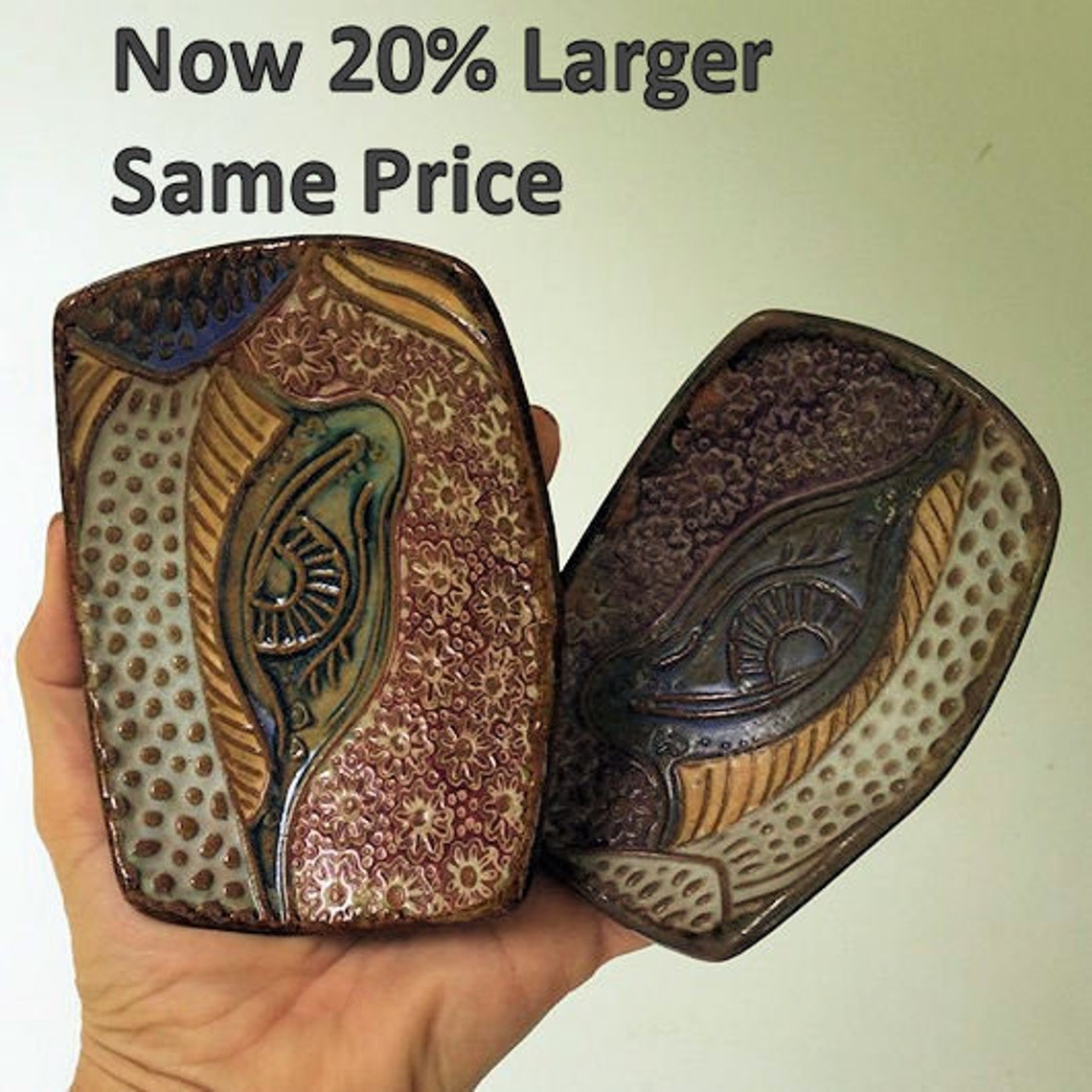 Abstract Eye Tray Pottery Microwave and Dishwasher Safe Soap - Etsy