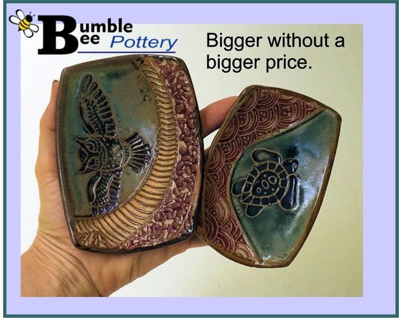 Owl Spoon Rest Soap Dish Hand Made Stoneware Pottery | Etsy