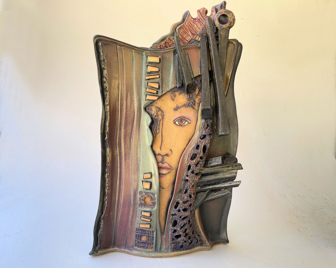 Hand-built Ceramic Sculpture Portrait - Etsy