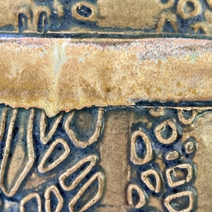 Handcrafted Ceramic Pottery Triptych Sculpture Unique Artistic Decor ...