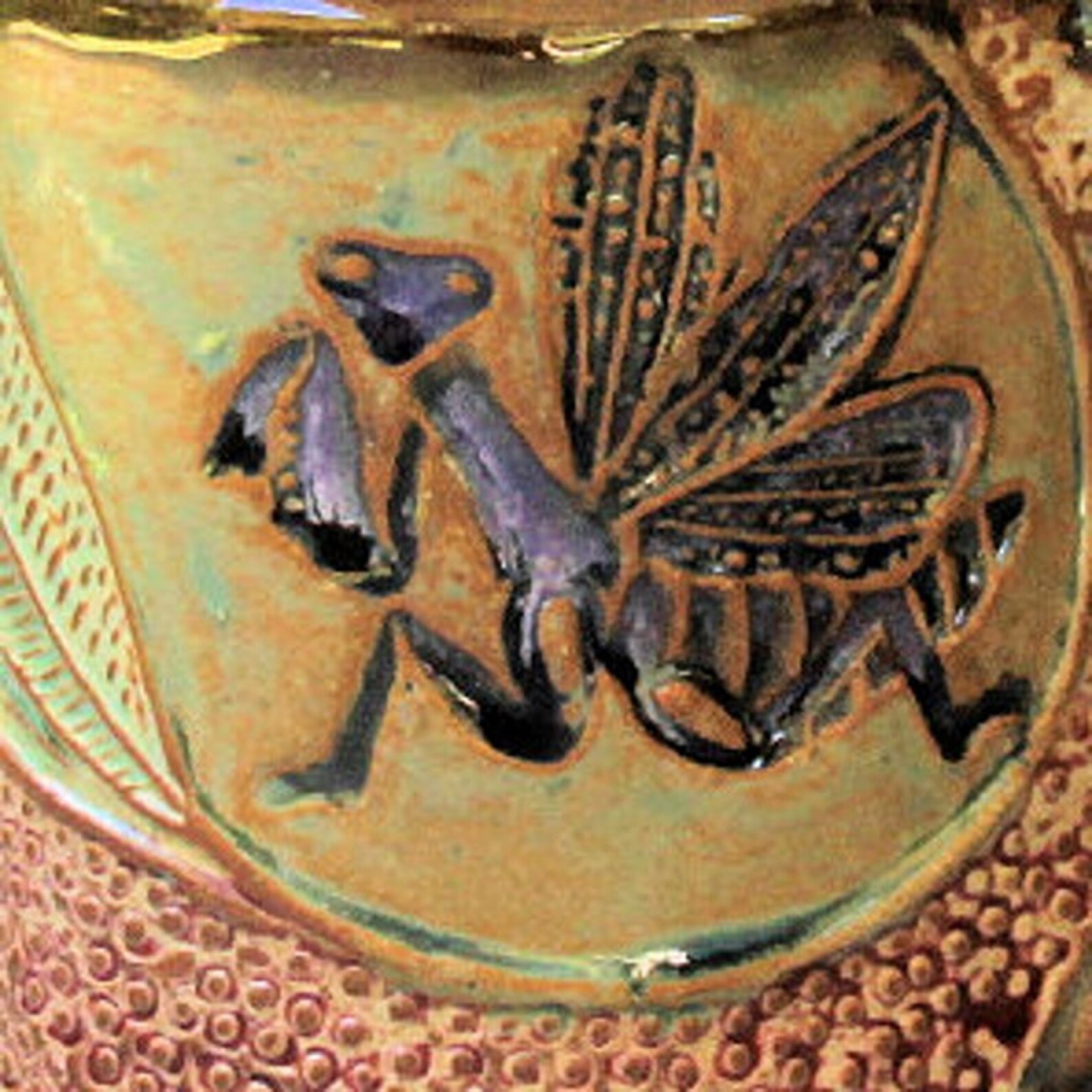 Praying Mantis Pottery Mug Coffee Cup Handmade Stoneware - Etsy
