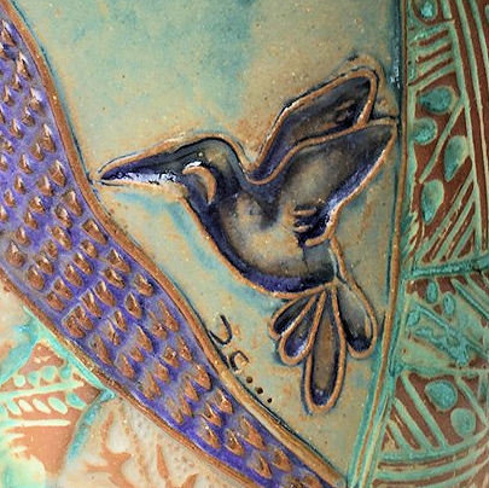 Hummingbird Pottery Flower Vase Hand Made Clay Flower Holder - Etsy