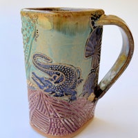 Alligator Surprise Mug Peekaboo Crocodile Teacup - Etsy
