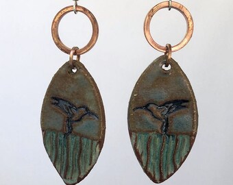 Pottery Earrings - Etsy