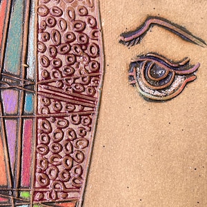 Handmade Ceramic Pottery Wall Art Abstract Portrait - Etsy