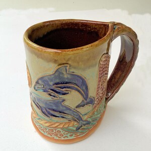 Dolphin Coffee Cup Handmade Functional Tableware Microwave and ...