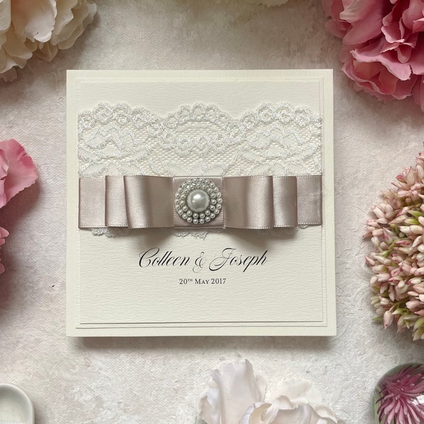 Lace Wedding Invitations - Etsy