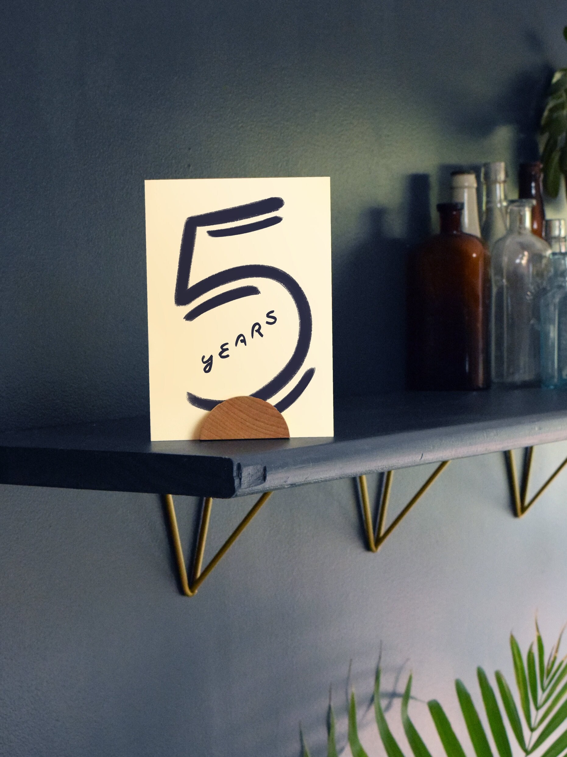 5 Years Sober Card Luxury Card Stock Five Years Sobriety Anniversary ...