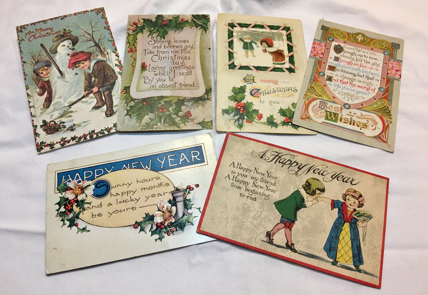 Vintage Christmas Cards, Lot of 28 Postcards - Etsy