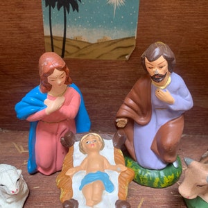 Nativity Manger Scene Made in Japan - Etsy