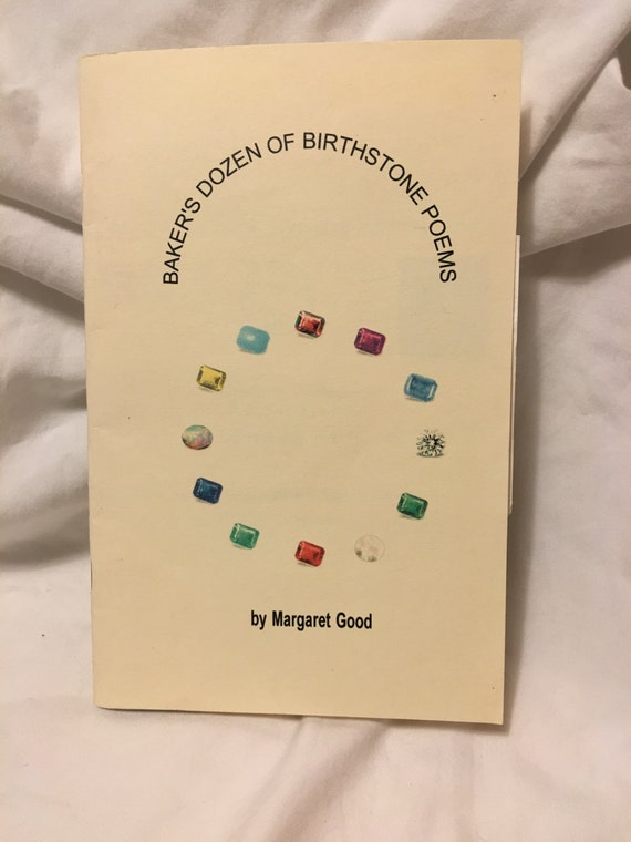 Signed Baker's Dozen of Birthstone Poems - Etsy