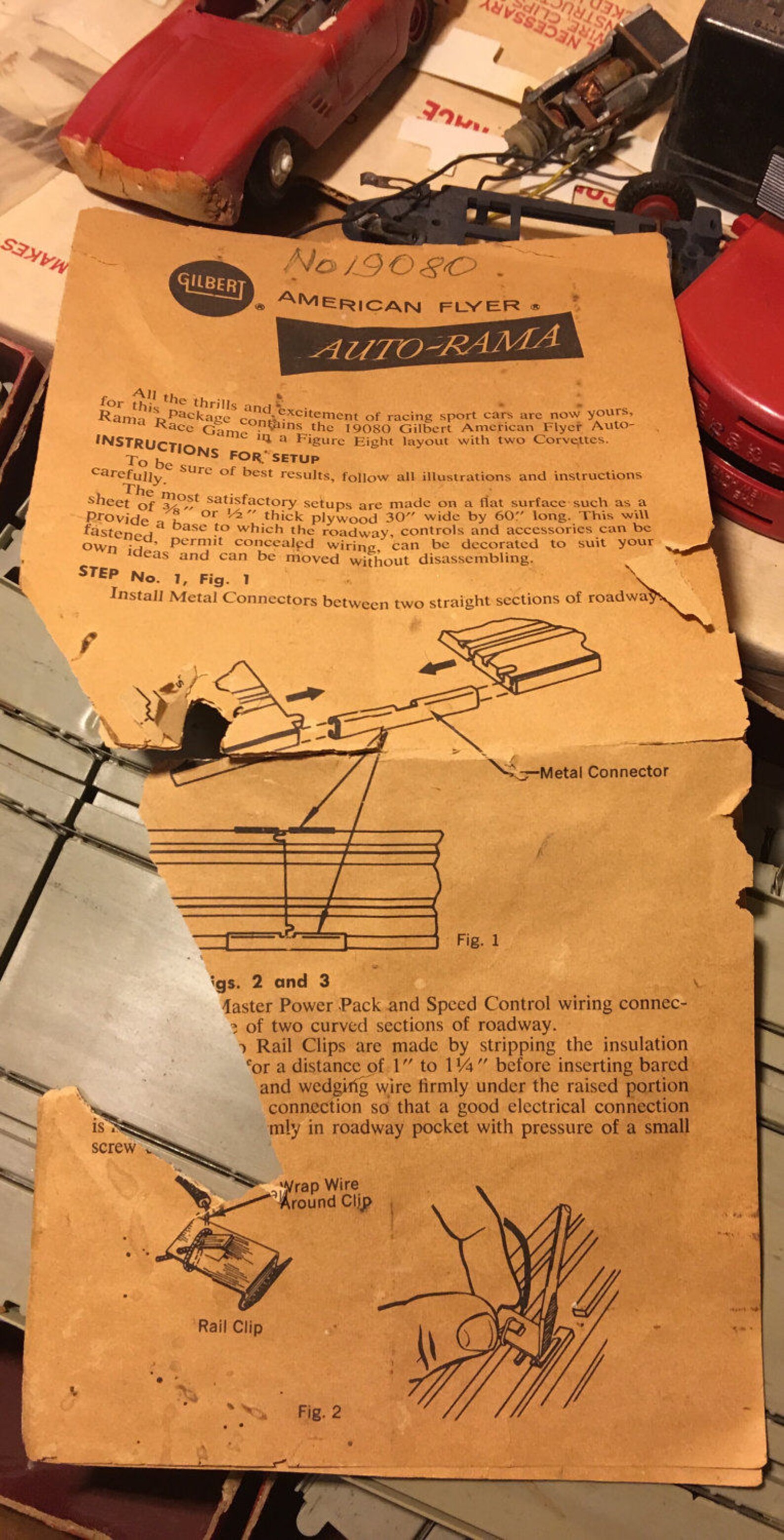 Vintage American Flyer Auto-rama Over & Under Corvette Race - Etsy