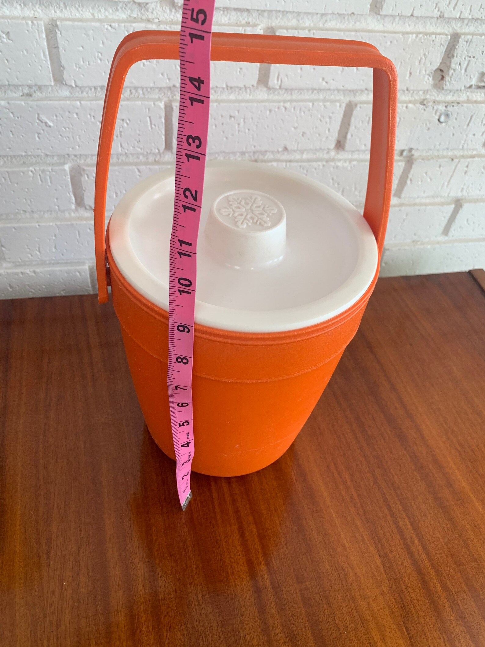 Vintage Rubbermaid Orange Ice Bucket - Etsy