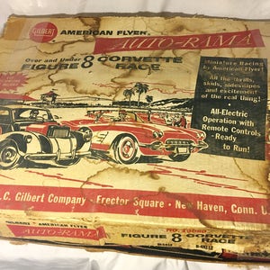 Vintage American Flyer Auto-rama Over & Under Corvette Race - Etsy