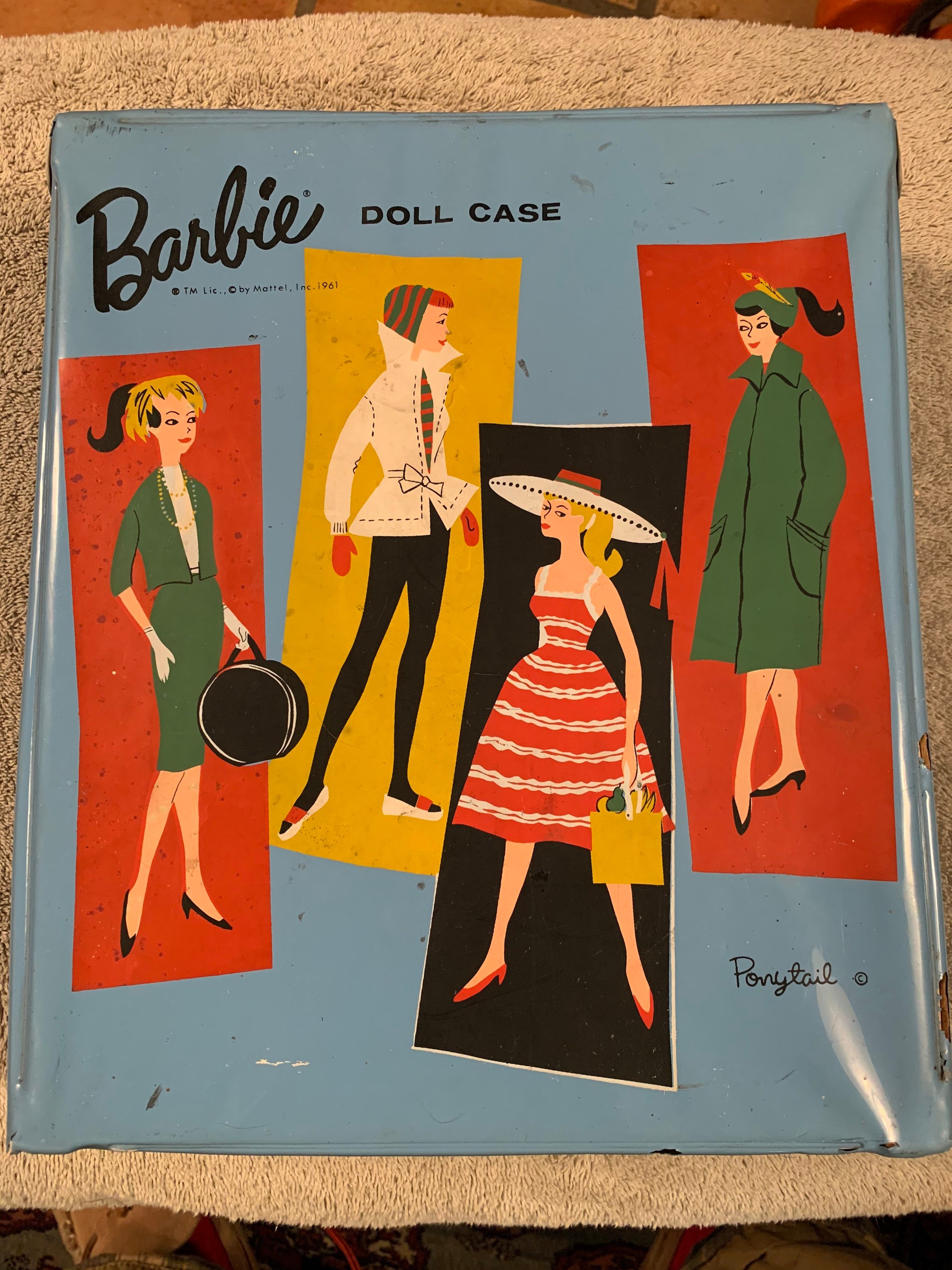 1961 Blue Barbie Doll Case: Ponytail - Etsy