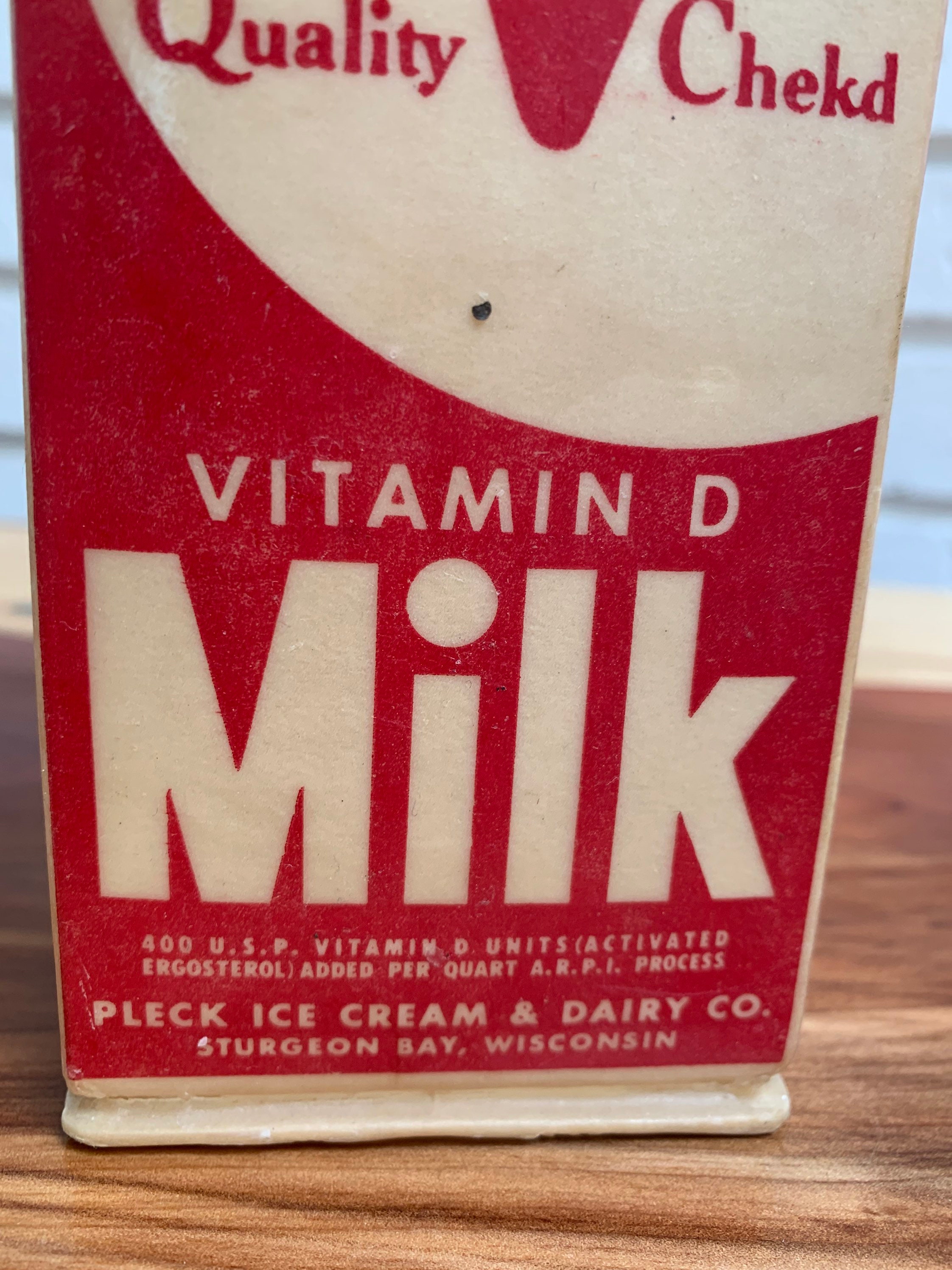 Vintage Wax Milk Carton, Fleck’s Grade A Homogenized Milk - Etsy