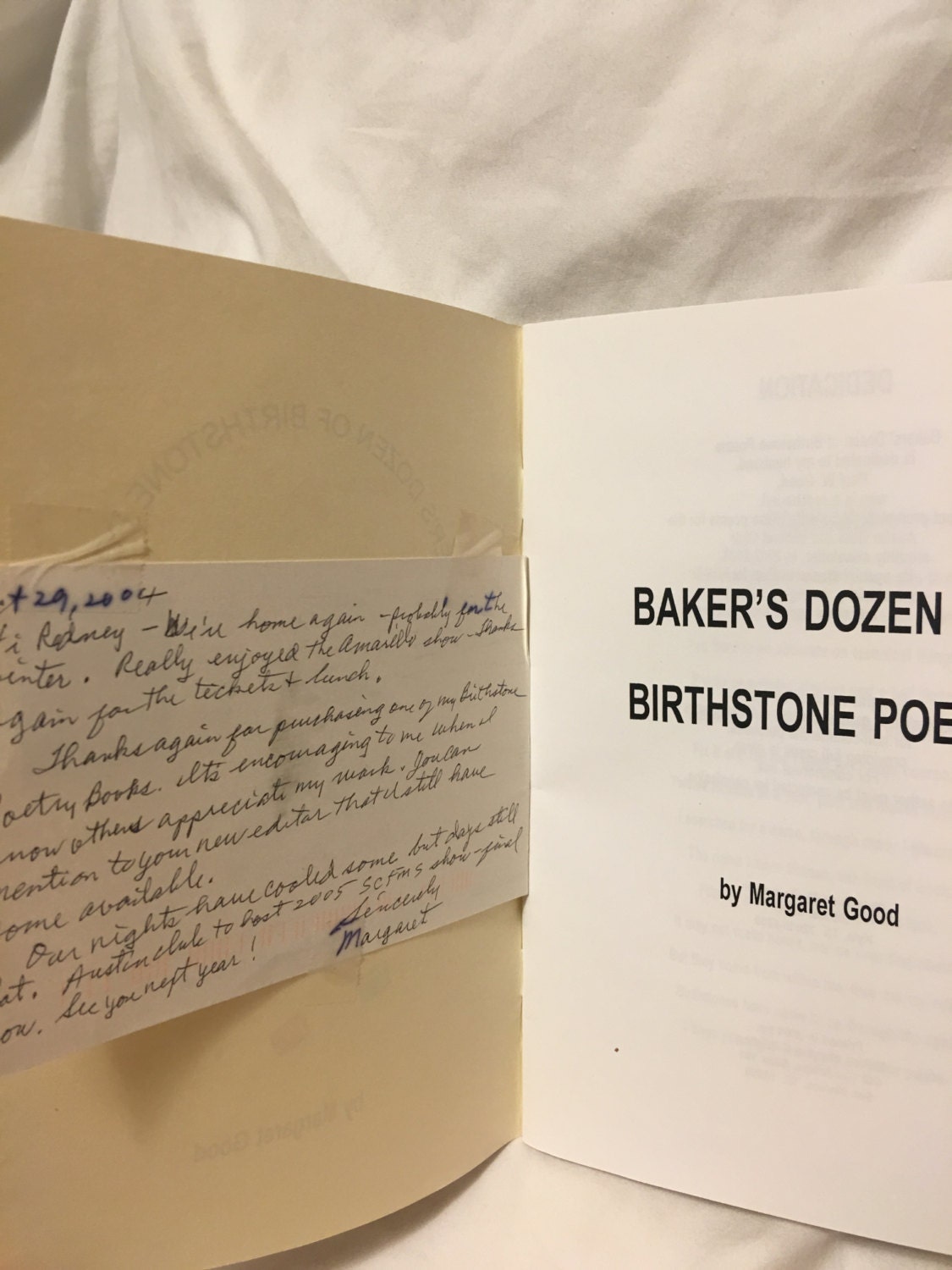 Signed Baker's Dozen of Birthstone Poems - Etsy