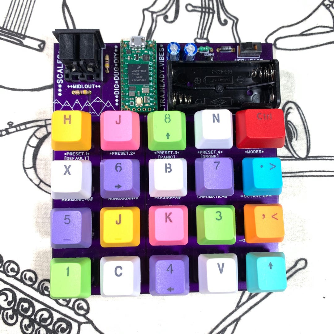 SCALES // Portable Scale MIDI Controller // 12 Modes 11 Octaves 12 Root ...