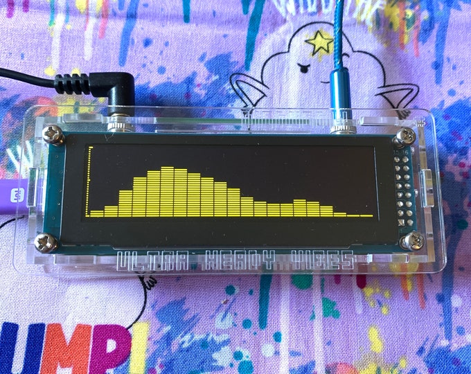 SOUNDWAVE >> OLED Audio Spectrum Analyzer & VU Meter Visuzalizer ...