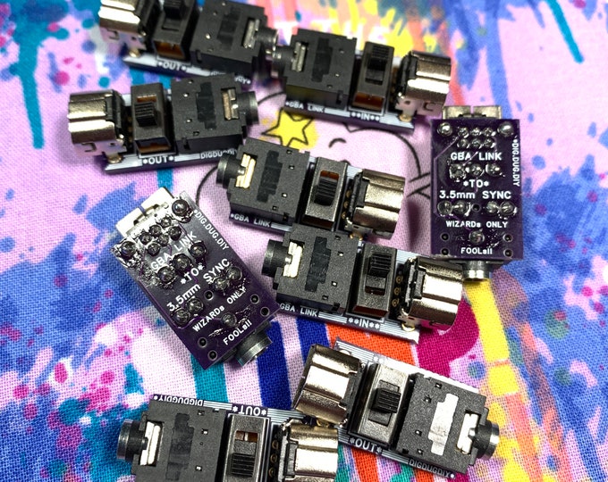 GAMEBOY Link Port to 3.5mm Analog Sync Adapter // GB Pocket Color GBA ...