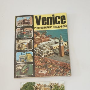 1970s Venice Tour Guide With Map, Vintage Venice Postcard, Travel ...