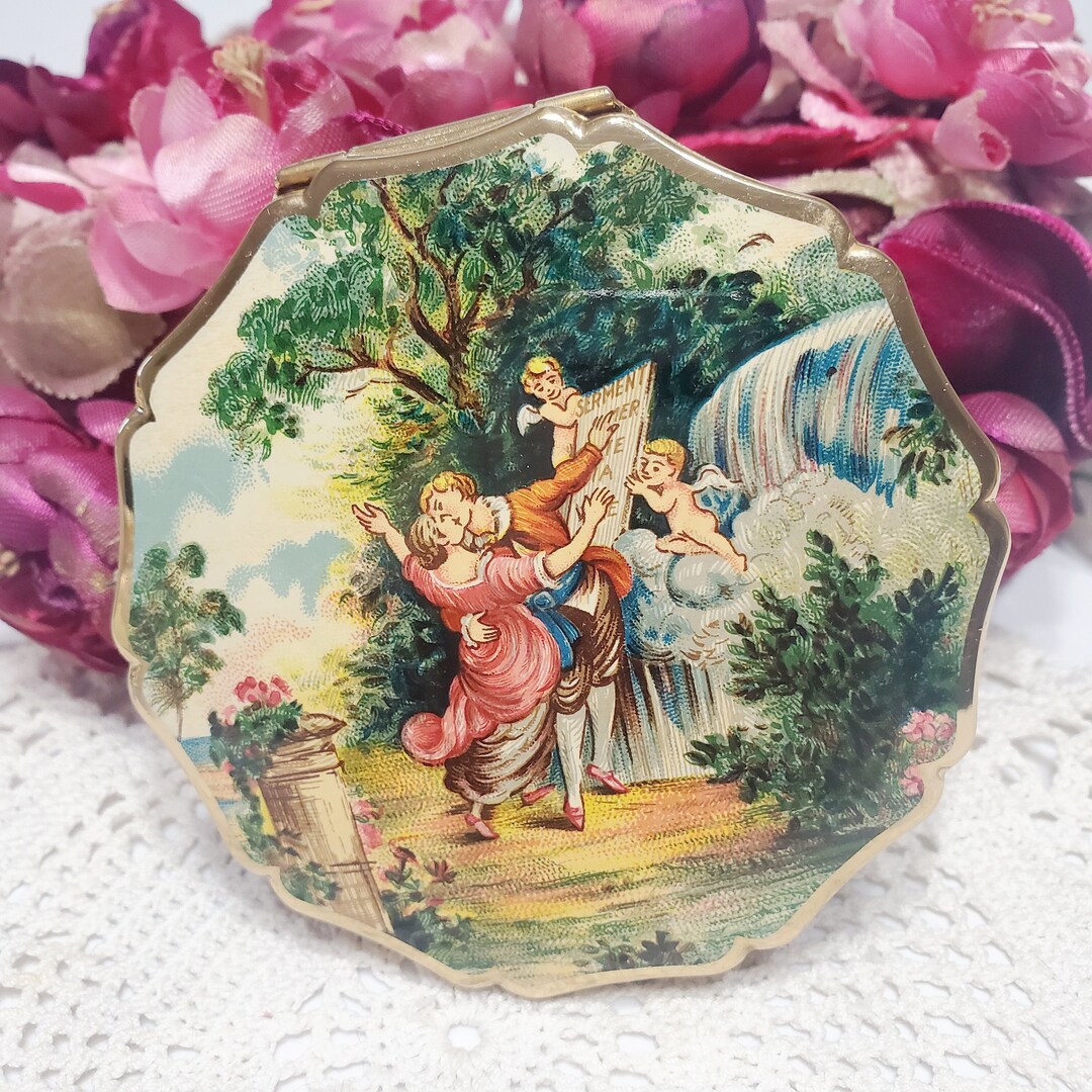 1960s Stratton Powder Compact With Carrying Case - Etsy