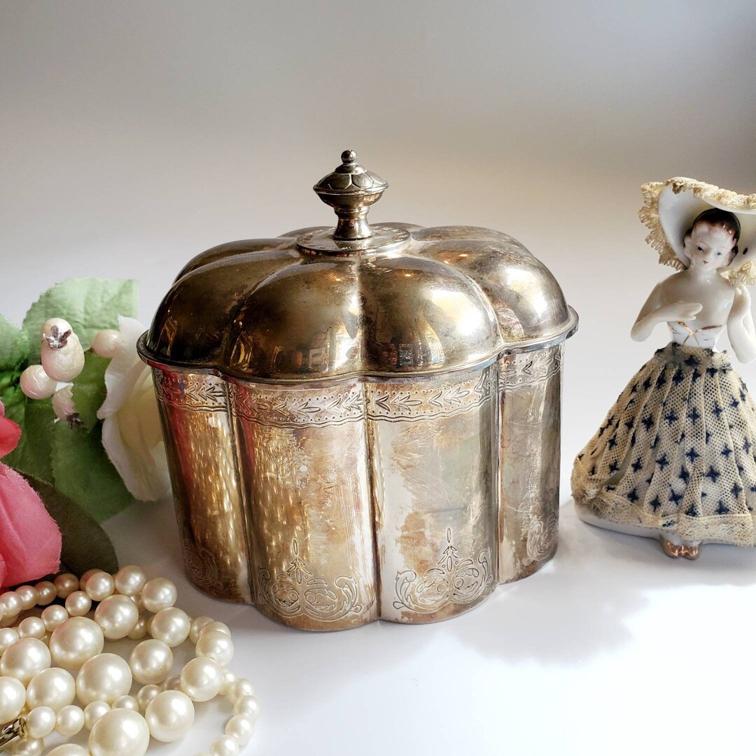 Godinger Jewelry Box Sterling Plated Jewelry Box Dresser - Etsy