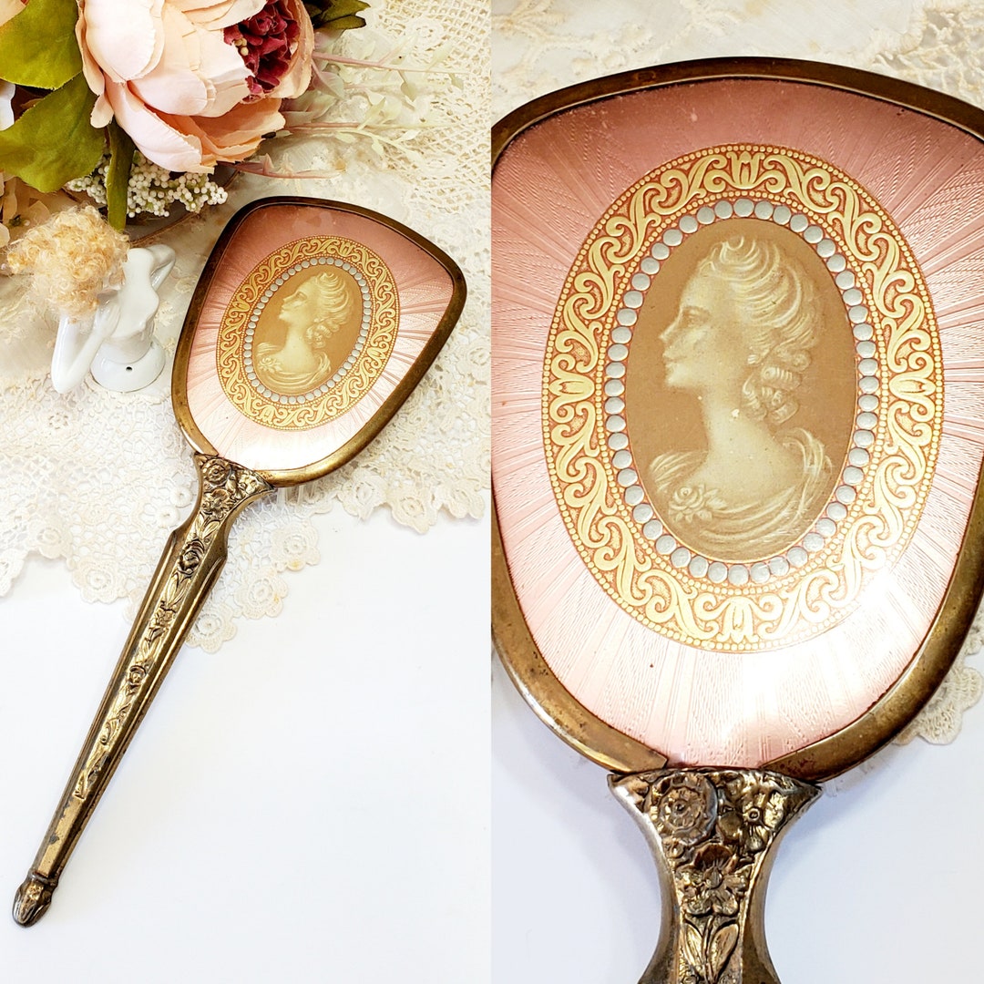 Vintage Victorian Theme Hairbrush, Boudoir Decor, Make-up Tools, Pin up ...