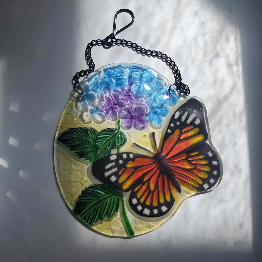 Butterfly Suncatcher, Home Decor, Vintage Suncatcher, Summer Spring ...