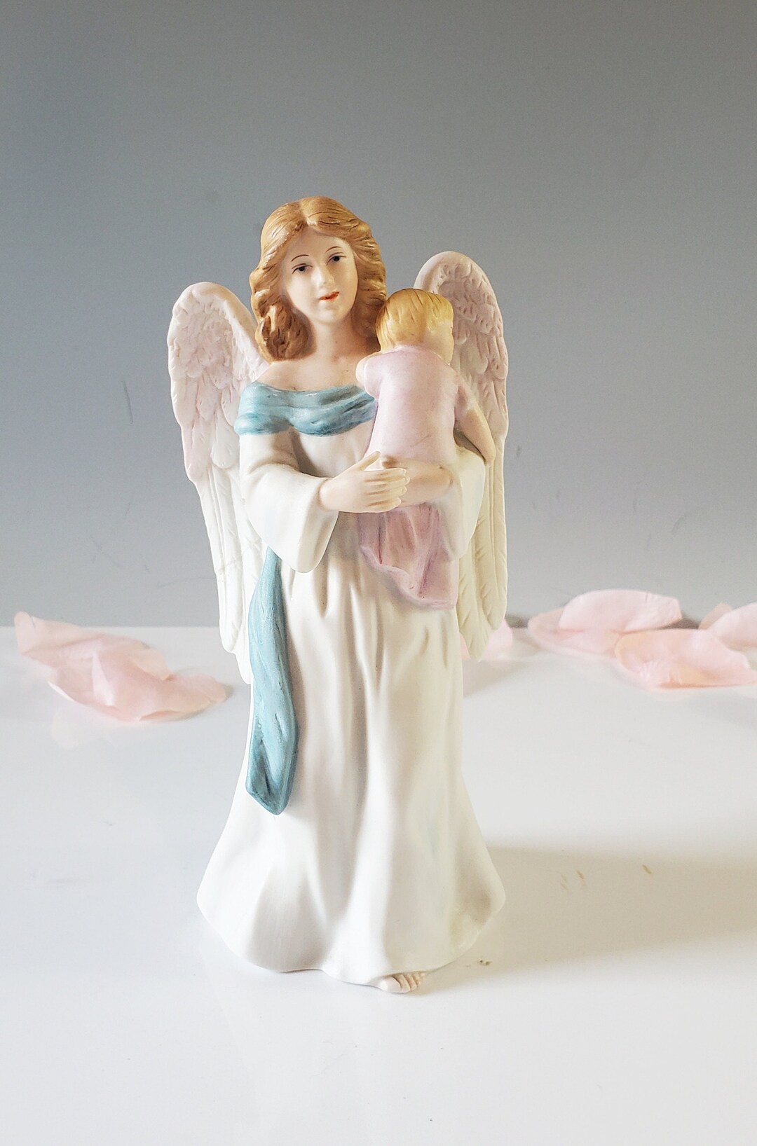 HOMCO Angel With Baby Cherub, Vintage Homco Decor, Vintage Angels ...