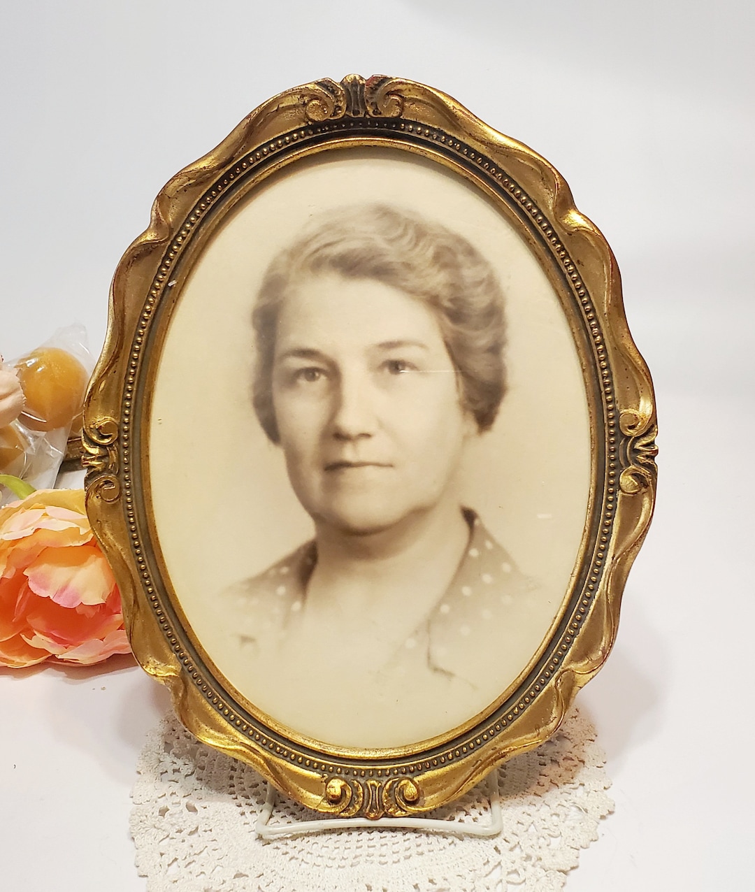 Antique Framed Photo, Vintage Frame, Gold Wood Frame, Family Photos ...