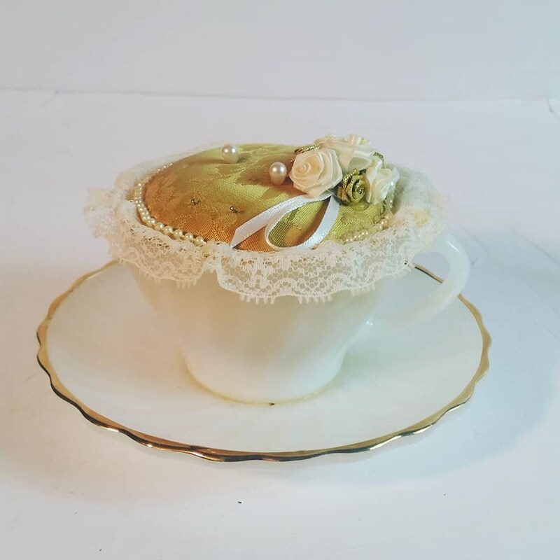 Teacup Pincushion - Etsy