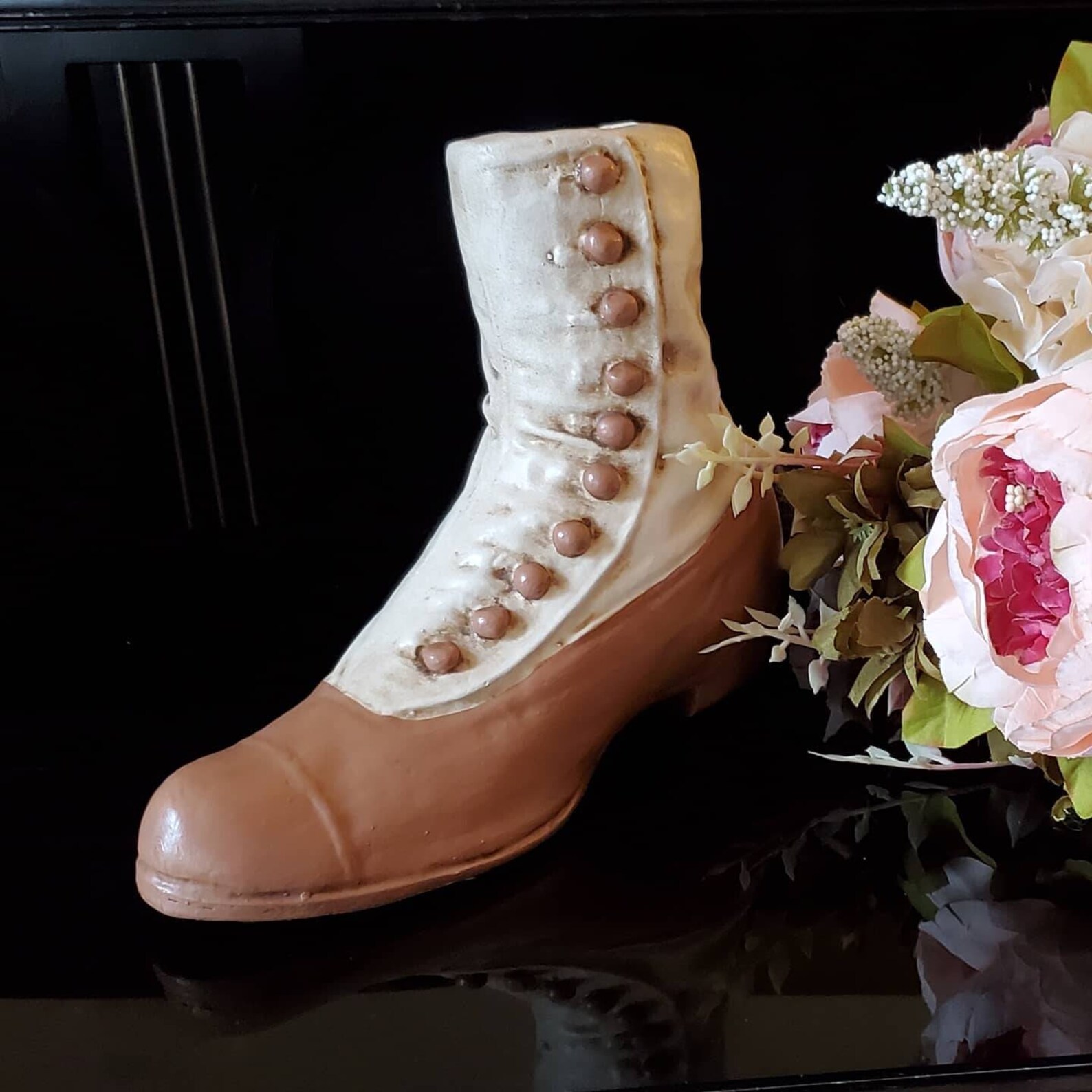 Victorian Boot Decor Home Office Shelf Table Decor Accent - Etsy