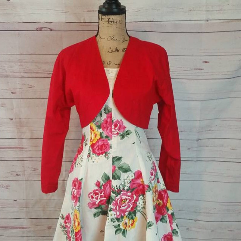 Red Bolero Jacket - Etsy