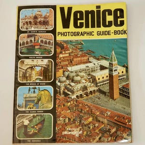 1970s Venice Tour Guide With Map, Vintage Venice Postcard, Travel ...