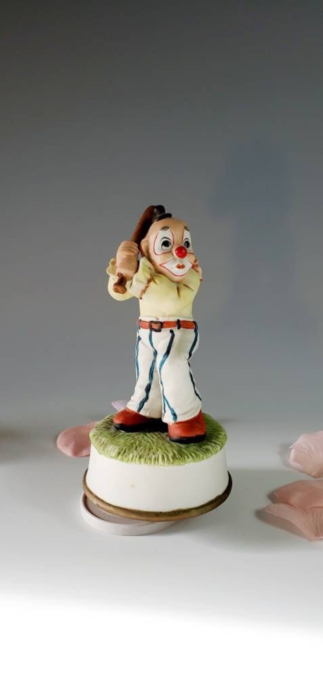 Vintage Clown Music Box, Clown Playing Baseball, Take Me Out to the ...