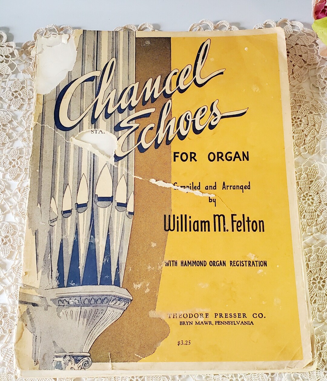 1943 Organ Music Book, Theodore Press Co Band Chamber Music, Choir ...