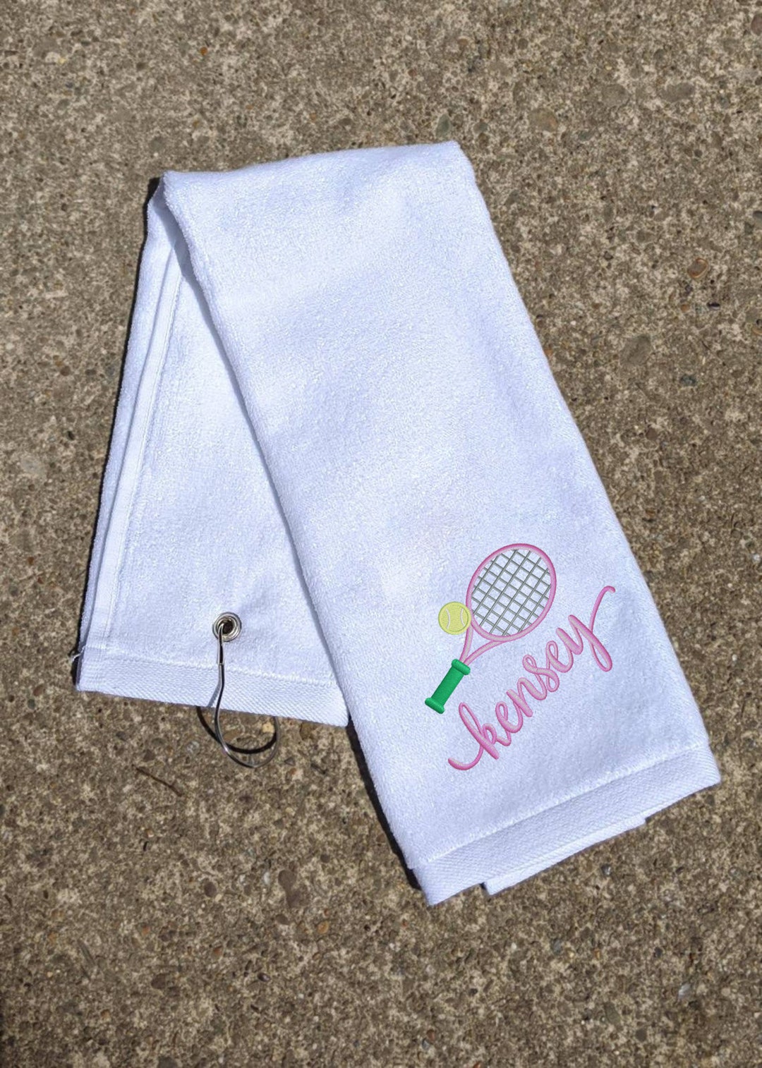 Monogrammed /personalized Tennis Towel -- You Design It, We Create It ...