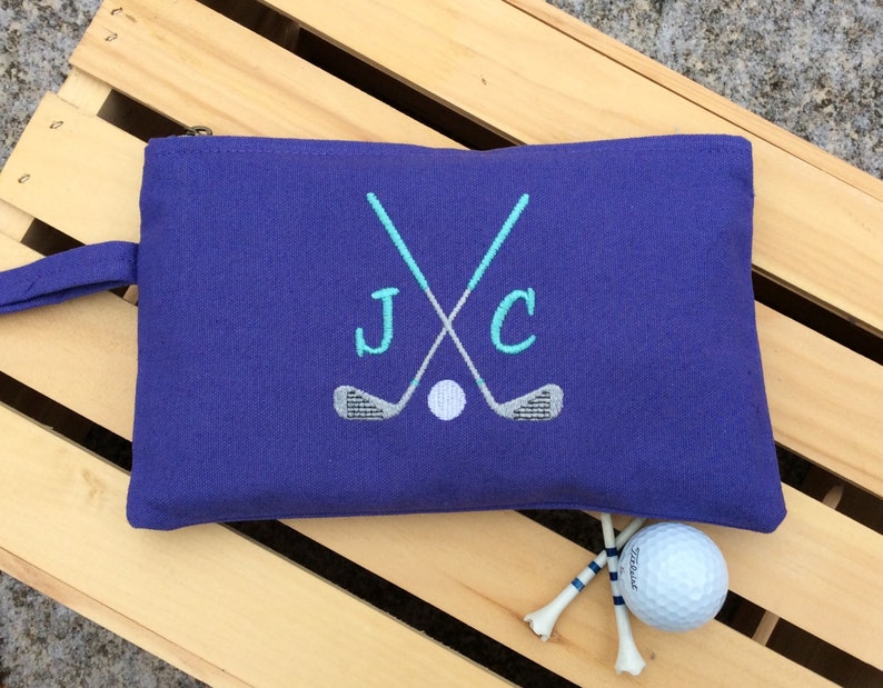 Personalized Golf Accessory Pouch/embroidered/accessory Bag/cosmetic ...