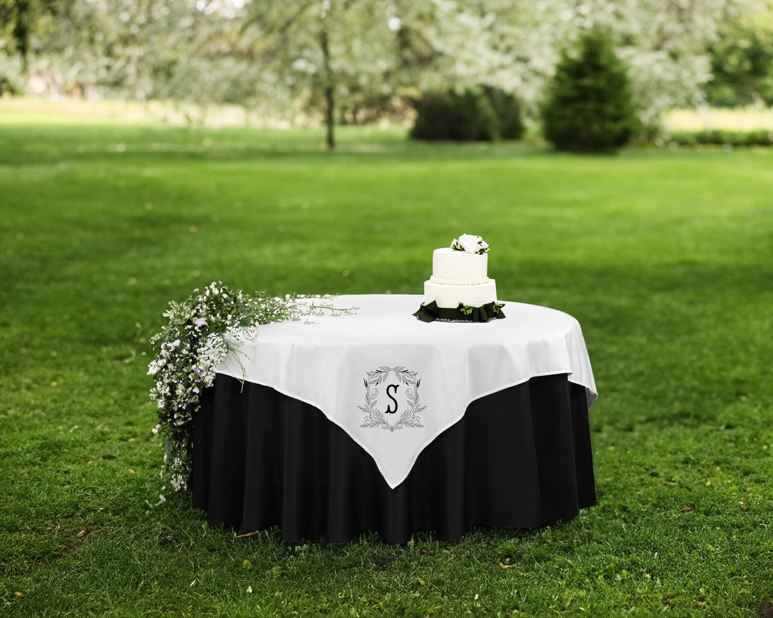 Custom Wedding Crest | Monogram | Watercolor Crest Embroidered ...
