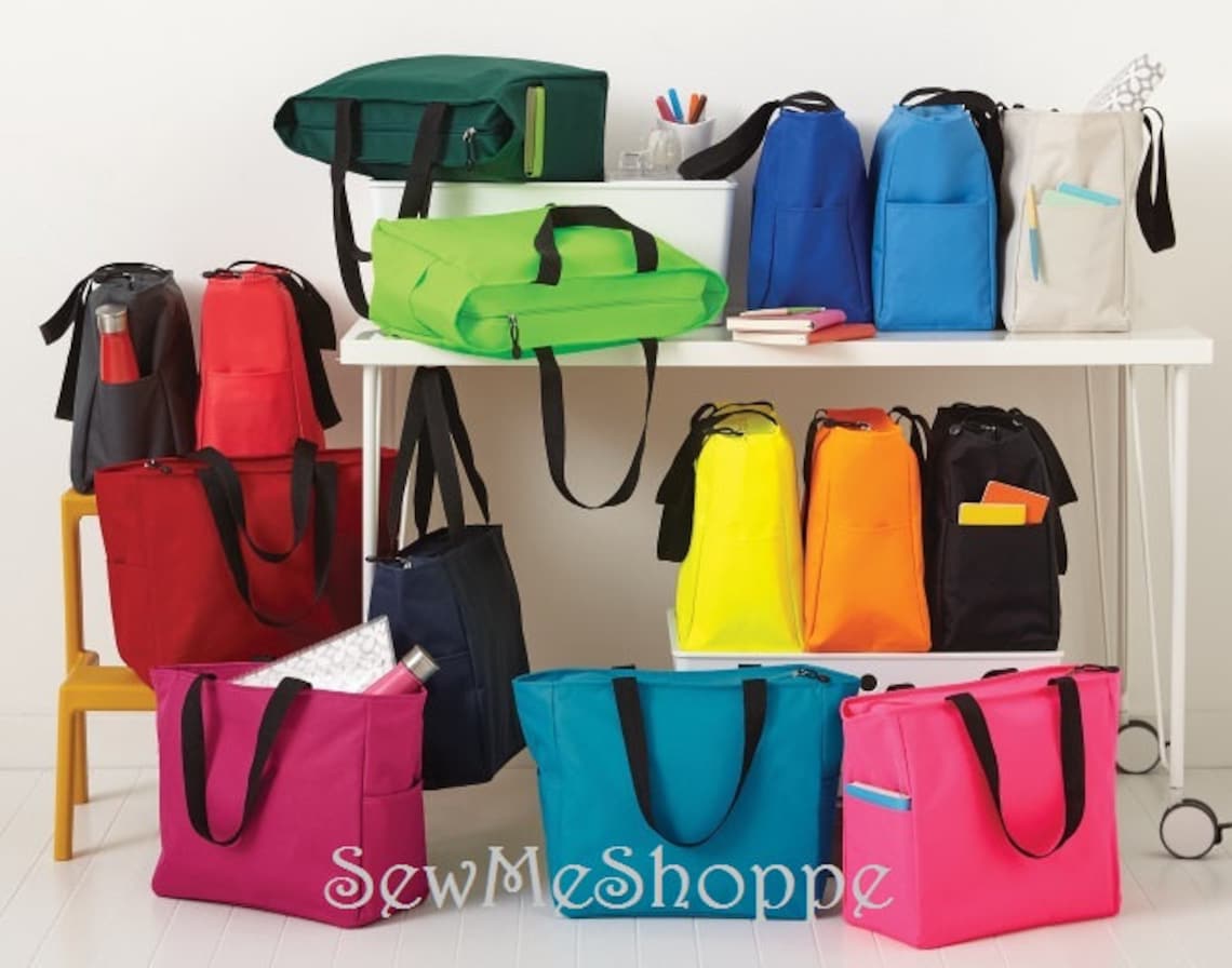 Monogrammed Personalized Golf Tote Bag / Zip Tote / Bridal / - Etsy