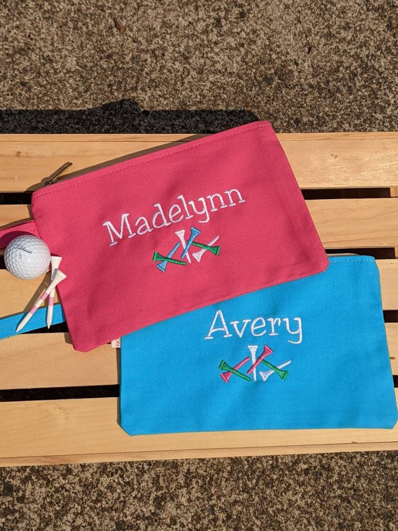 Personalized Golf Accessory Pouch/embroidered/accessory Bag/cosmetic ...