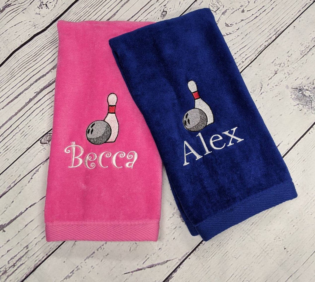 Personalized Monogrammed Bowling Towel -- Ladies/men/ Kids/bowling ...