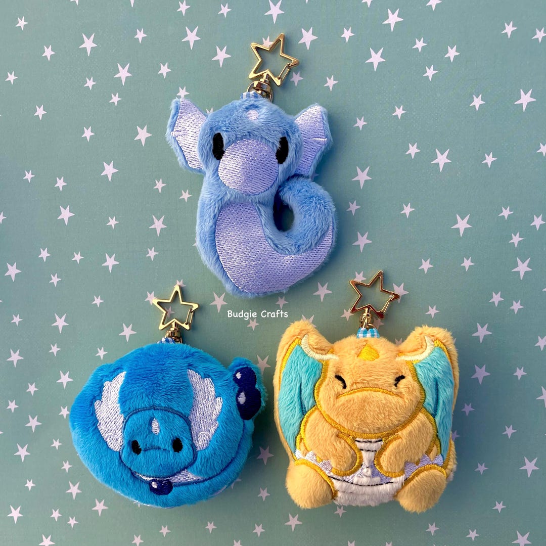 Cute Animal Pocket Friends Dragon Sea Serpent Embroidered Plush ...