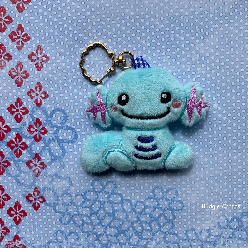 Axolotl Pocket Friend Embroidered Plush Keychain - Etsy