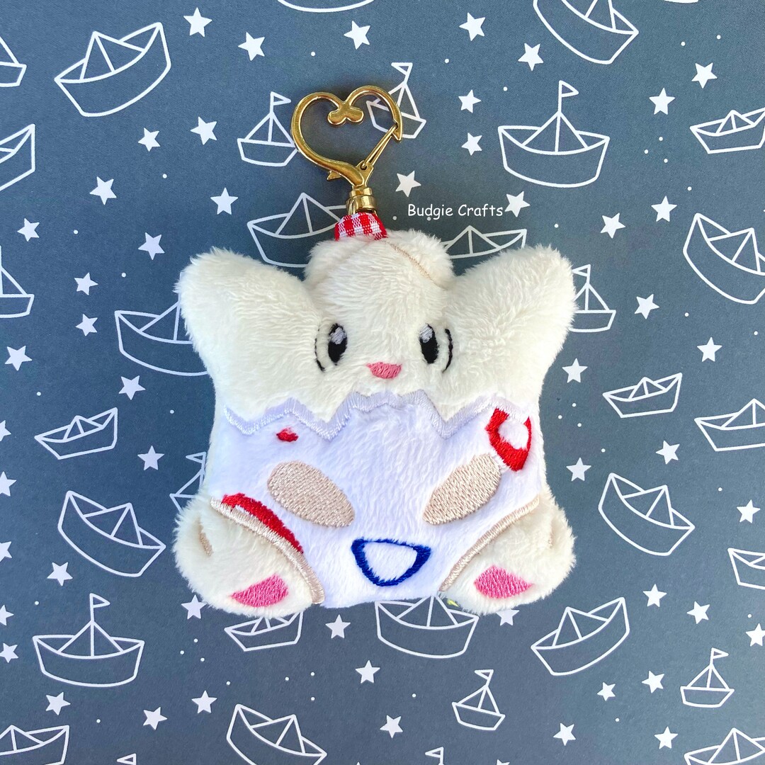 Baby Egg Fairy Pocket Friend Embroidered Plush Keychain Christmas Anime ...
