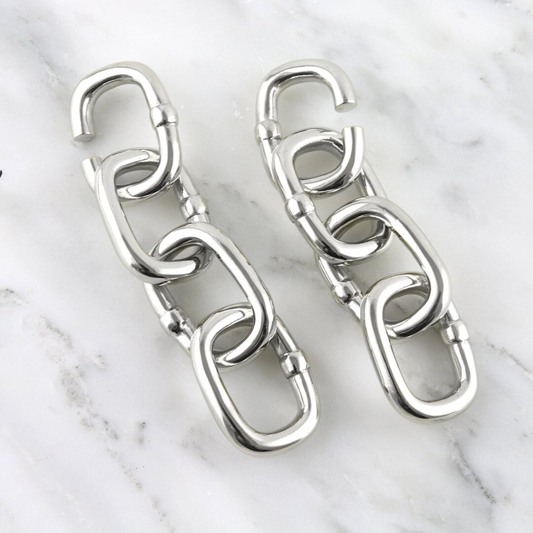 OG Chain Link White Brass Ear Weights - Etsy