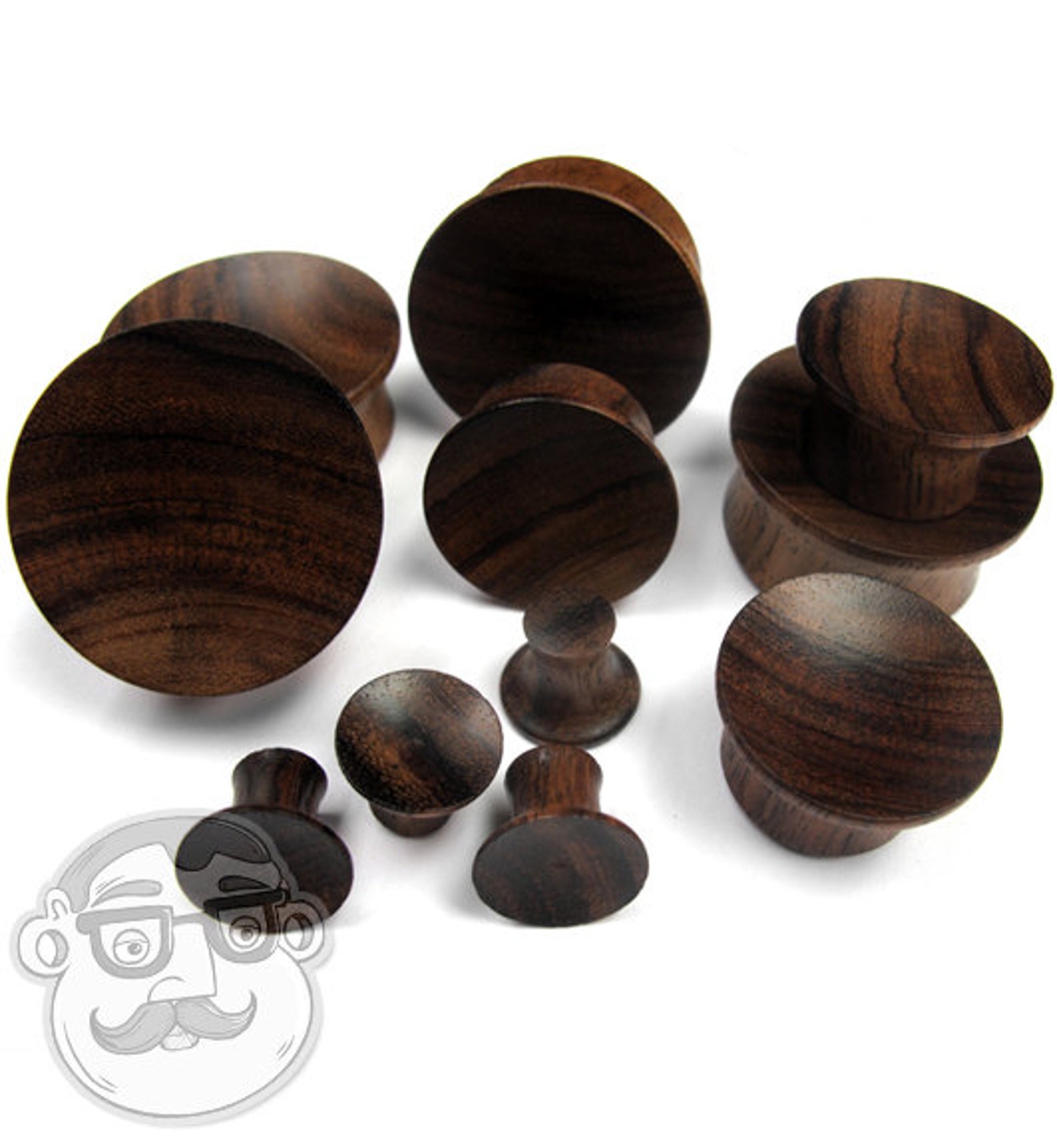Sono Wood Trumpet Mayan Flare Plugs Sizes / Gauges 6G 30mm - Etsy