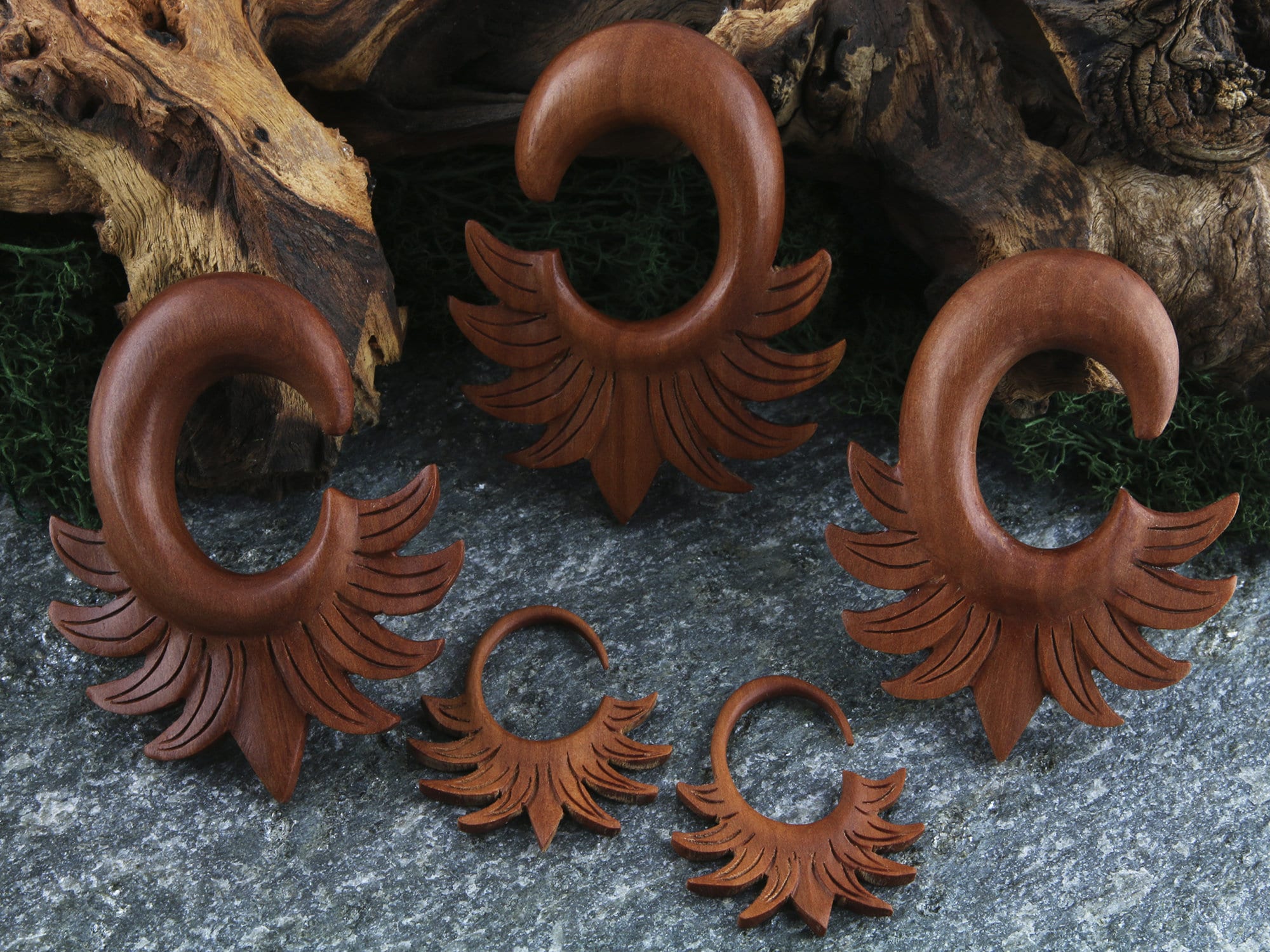 Saba Wooden Floret Hangers Sizes / Gauges (8G - 5/8") - New! - Etsy