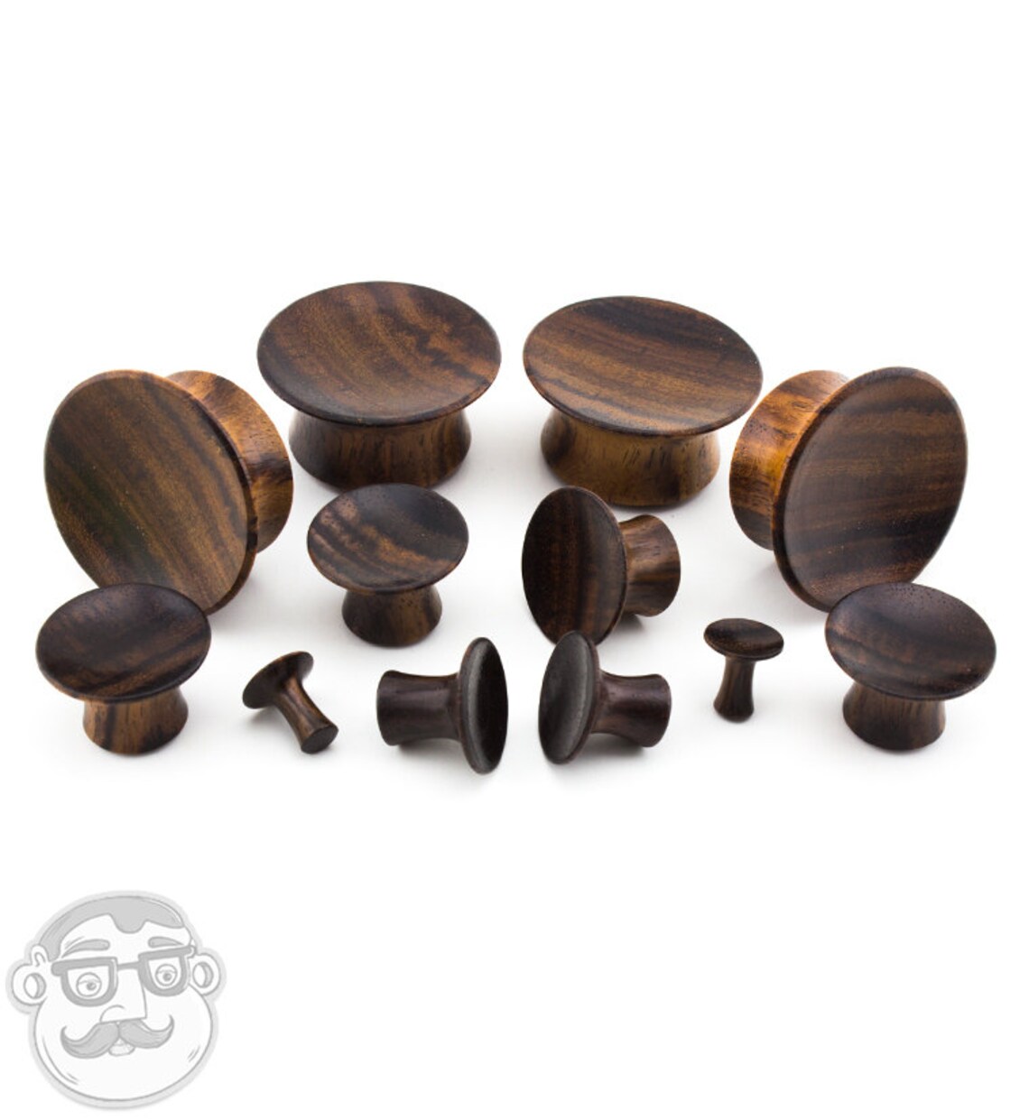 Sono Wood Trumpet Mayan Flare Plugs Sizes / Gauges 6G 30mm - Etsy
